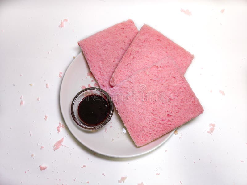 Pan Rosa Sin Canto Y Sabor a Leche Rosa Chocolate. Foto de archivo ...