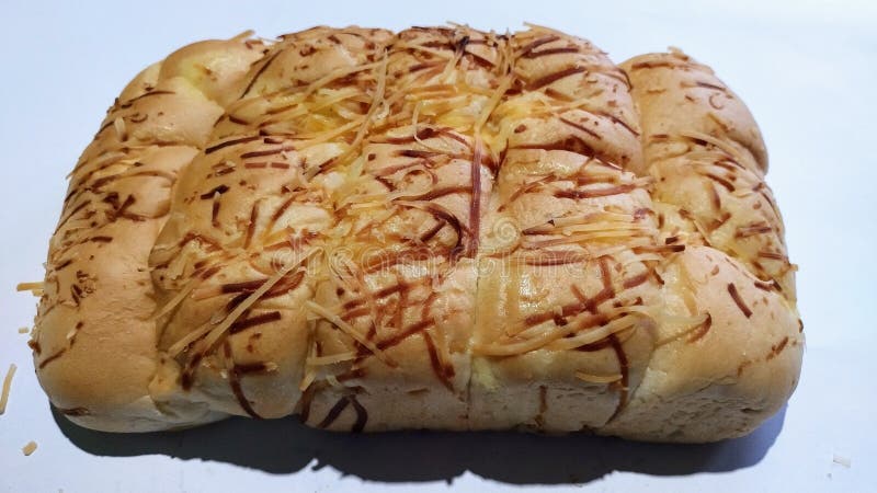 Pan Roto Con Fondo De Queso Blanco Imagen de archivo - Imagen de queso ...