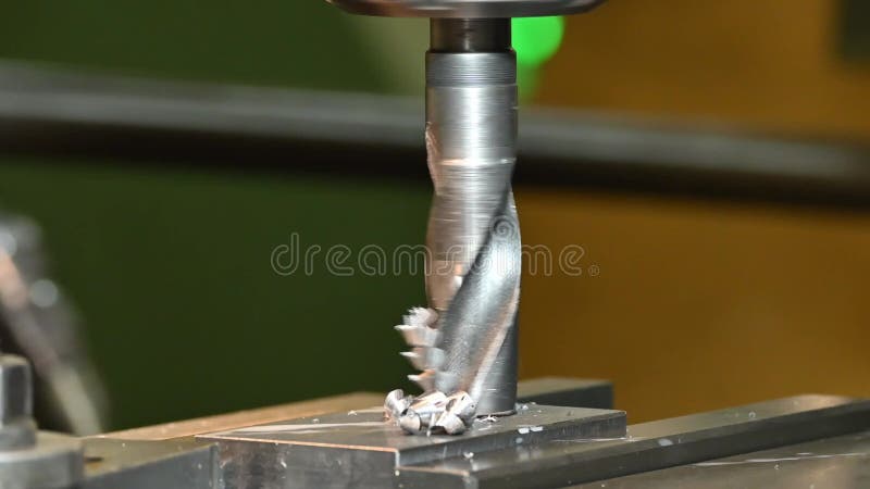 The Hole Boring Process on NC Milling Machine with Flat End Mill Tools ...