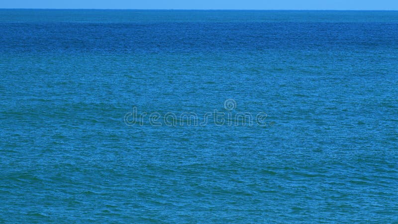 Sea and Small Ripples. Disturbed Blue Ocean Water Surface. Pan. Stock ...