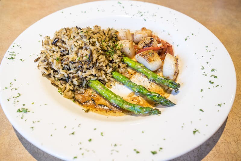 Pan Seared Scallops stock photo. Image of wild, gourmet - 41240372