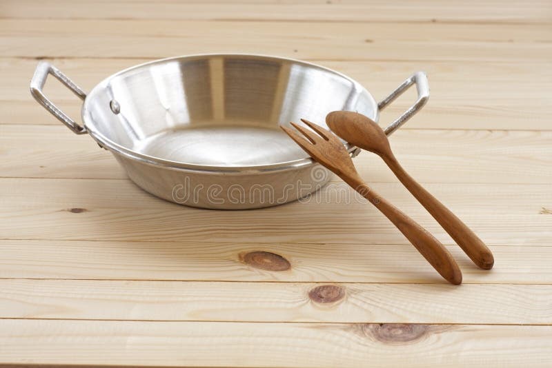 Pan and spoon stock image. Image of spoon, cook, food - 57053453