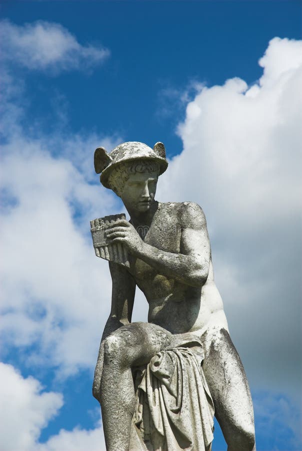 Pan Statue stock image. Image of statue, legend, pipes - 23337281