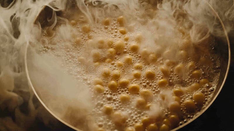 A Pan Steaming with Plump, Golden Beans, a Melody of Culinary Warmth ...