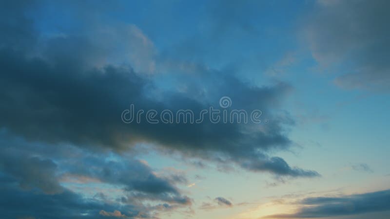 Texture of Bright Evening Sky during Sunset. Background of Clouds on ...