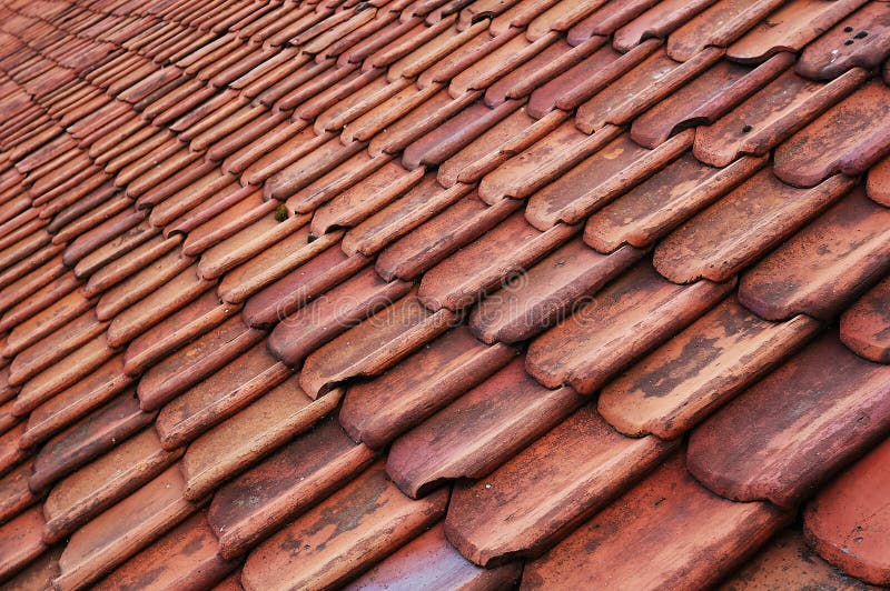 Pan tiles stock image. Image of house, line, shingles - 15777409