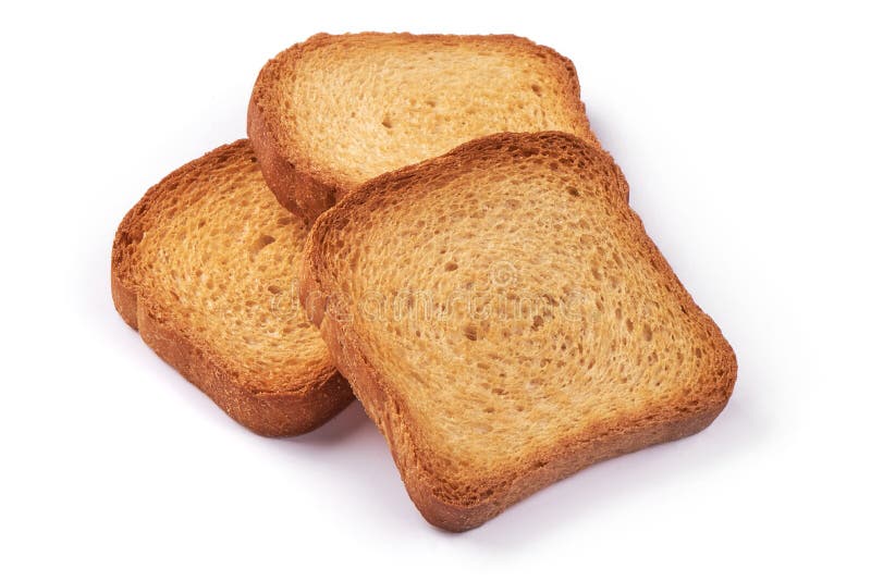 Pan Tostado Asado Aislado De Fondo Blanco Imagen de archivo - Imagen de ...