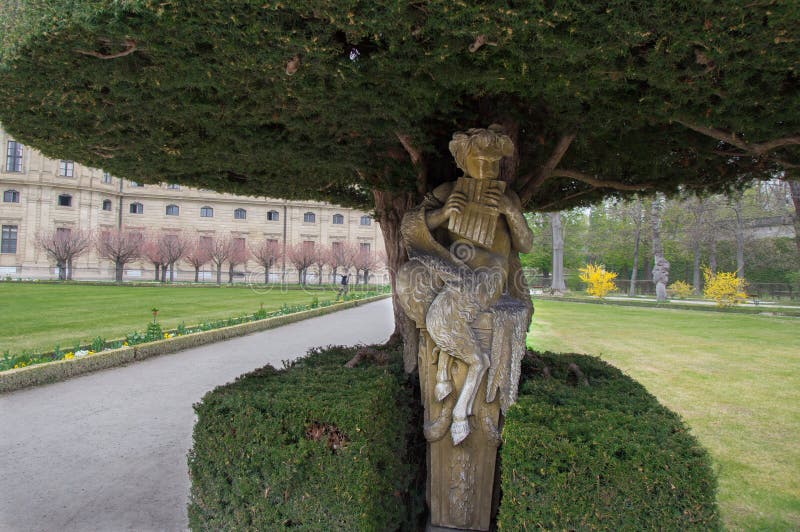 Pan Under a Tree stock photo. Image of university, ancient - 69762552