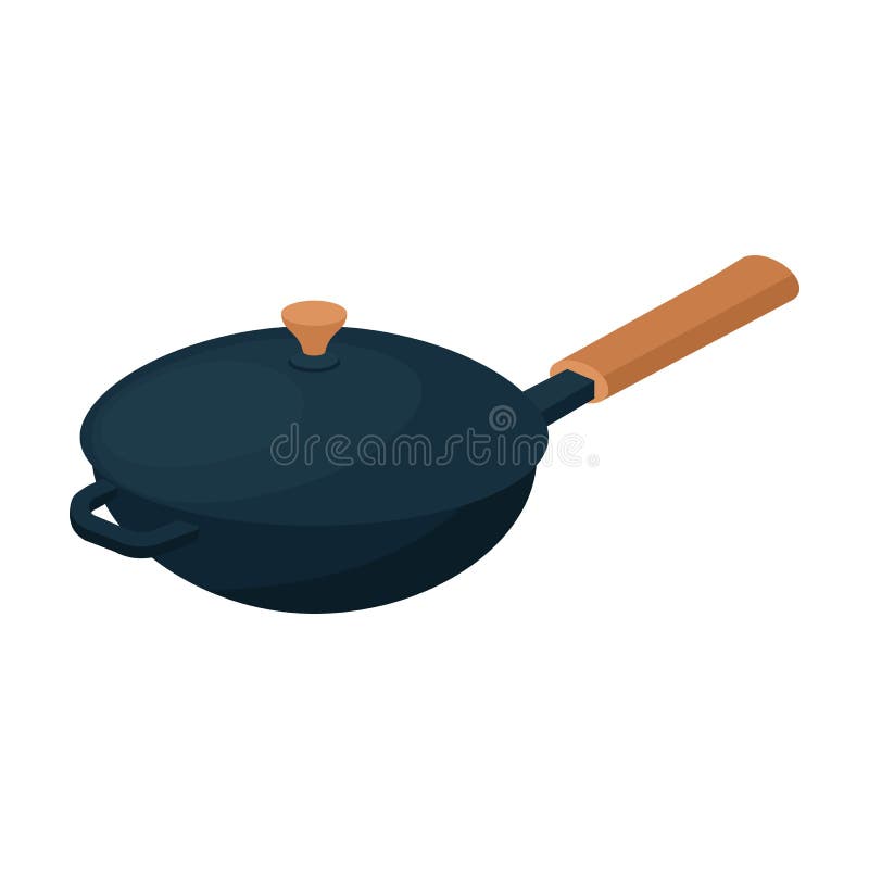 Griddle Pan White Background Stock Illustrations – 362 Griddle Pan ...
