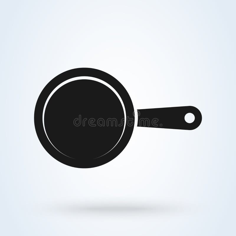 Pan Vector Icon Top. Kitchen Tool Symbol Isolated Stock Vector ...