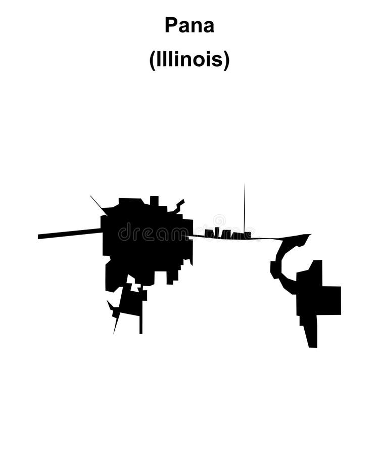 Pana outline map stock illustration. Illustration of area - 387247271