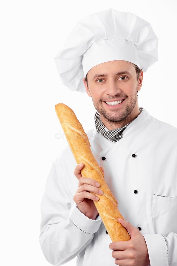 Panadero sonriente foto de archivo. Imagen de alegre - 18846140