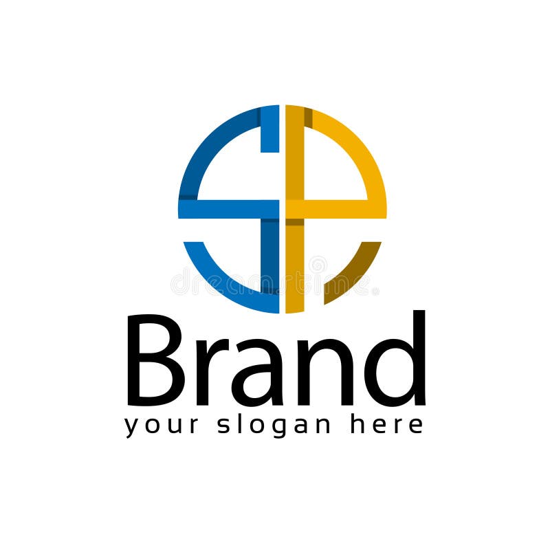 Letter Sp Stock Logo, Sp Initial., Flat Design. Technology Logo Stock ...