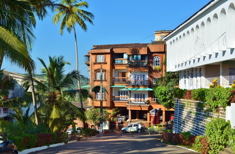 Panaji Architecture, Goa State, India Stock Image - Image of state ...