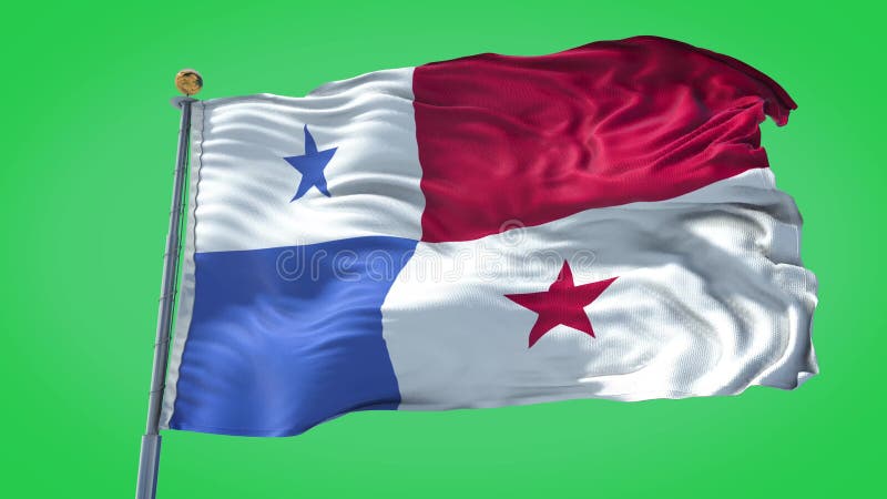 Panama Animated Flag Pack in 3D and Green Screen Stock Footage - Video ...