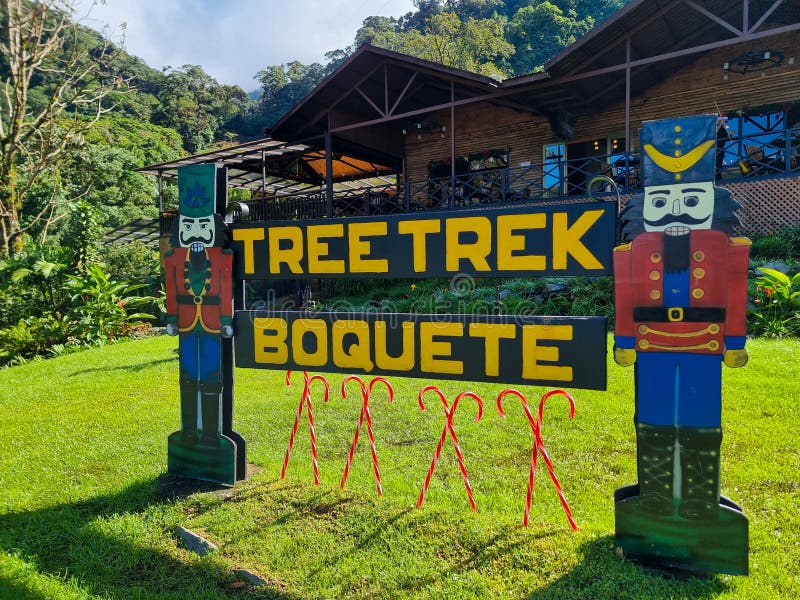Panama, Boquete, Christmas Decorations at Boquete Tree Trek Lodge ...