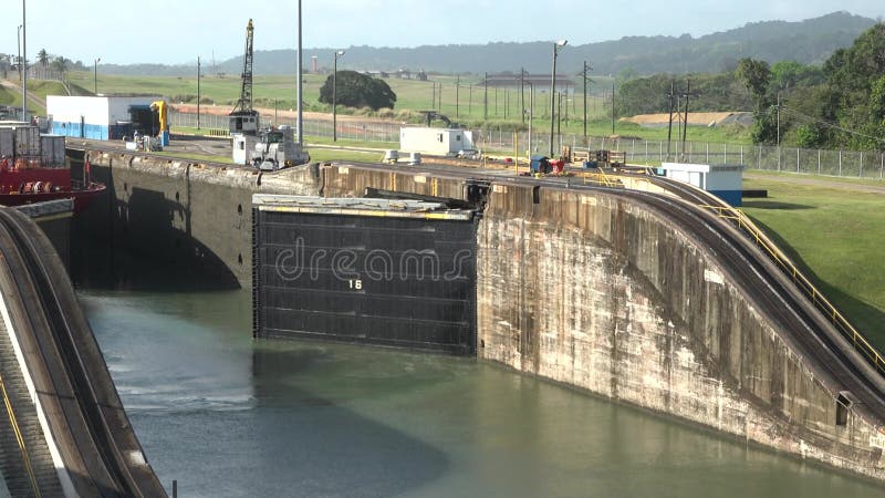 Panama Canal, Panama, 20 August 2019: a Large Ship Passes through the ...