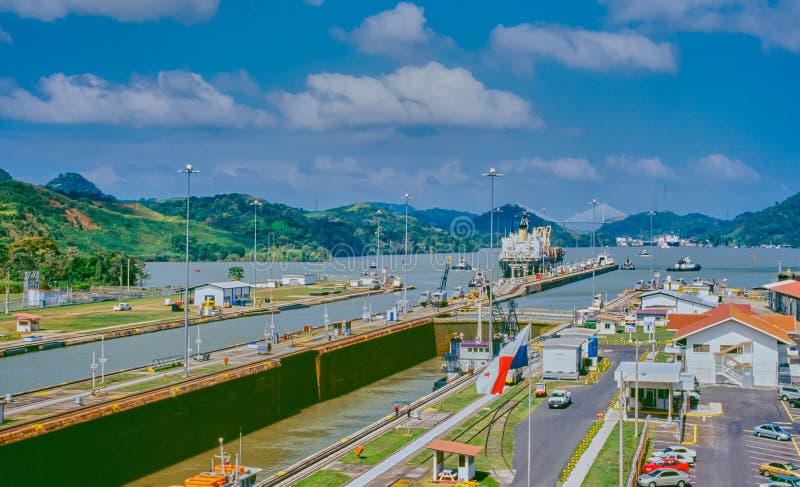 Panama and the canal editorial stock image. Image of horizontal - 347919324