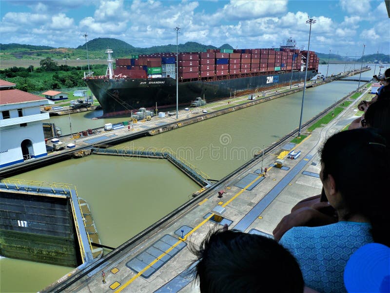 The Panama canal editorial stock photo. Image of chanel - 146884703