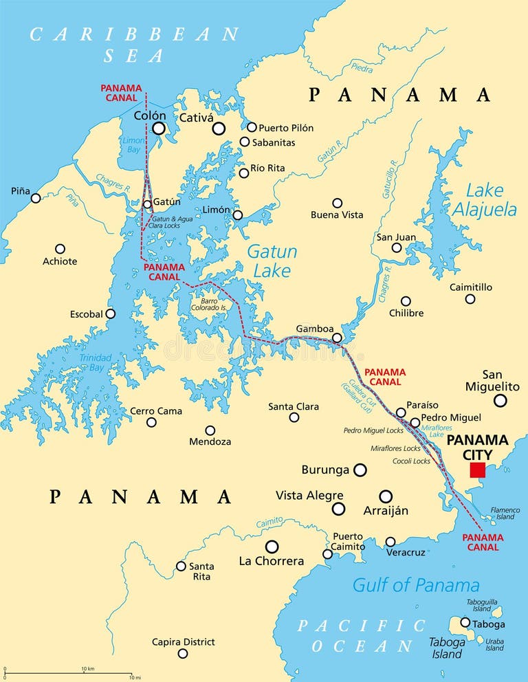 Panama Colon Container Port Map Stock Illustrations – 2 Panama Colon ...