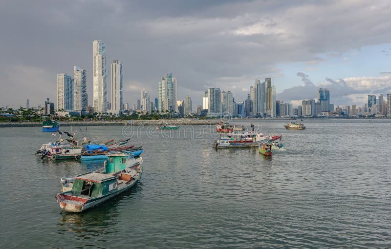 View of the Bay of Panama City Editorial Stock Image - Image of ...