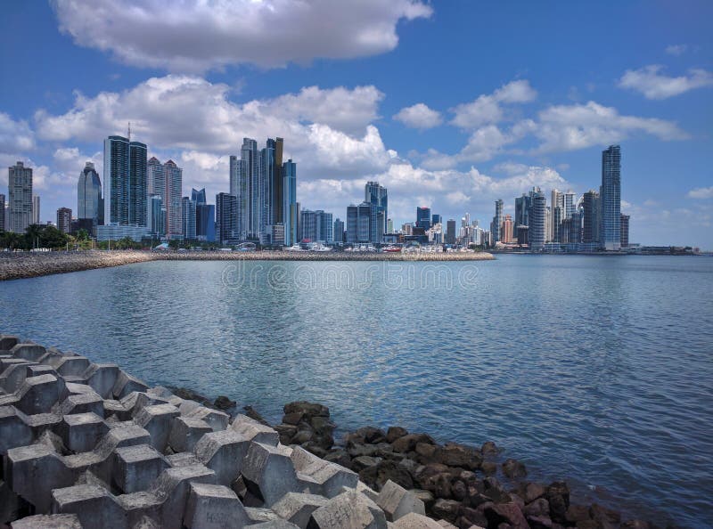 Panama City, Panama stock image. Image of panama, cloudy - 89023607