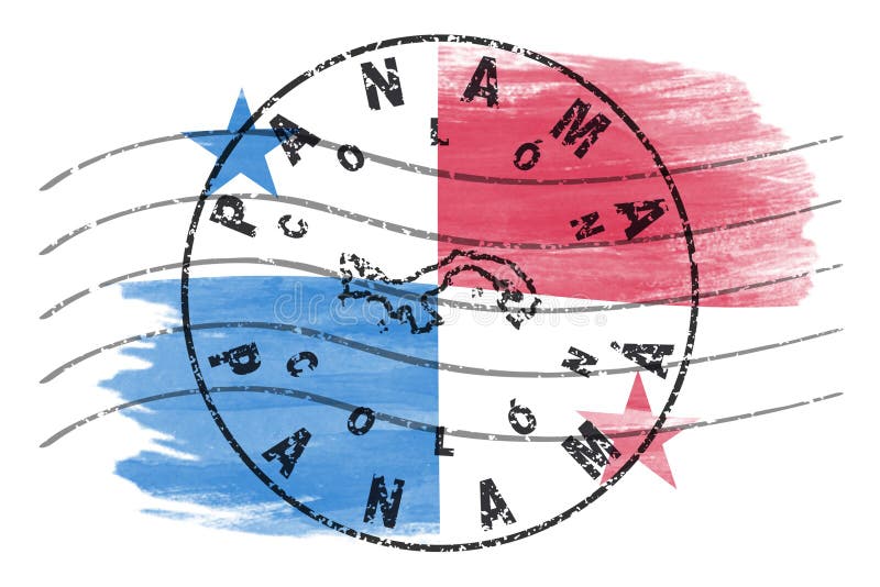 Panama Colon Seal Map Design Stock Illustration - Illustration of ...