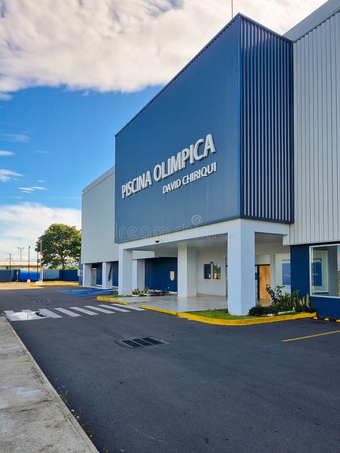 Panama, David, Exterior View of the Olympic Swimming Pool Building ...