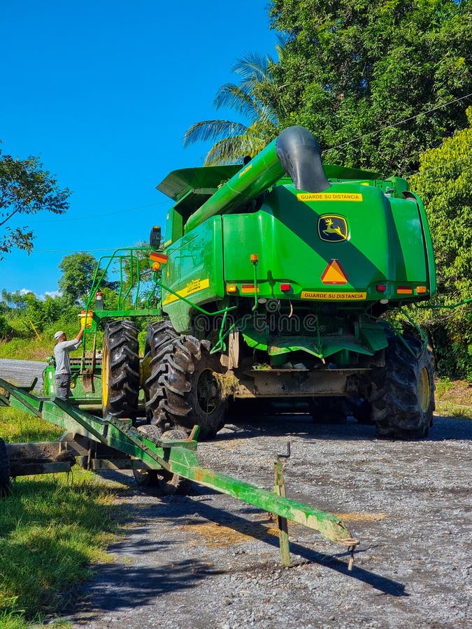 Panama, David, Giant Combine Harvester Editorial Photography - Image of ...