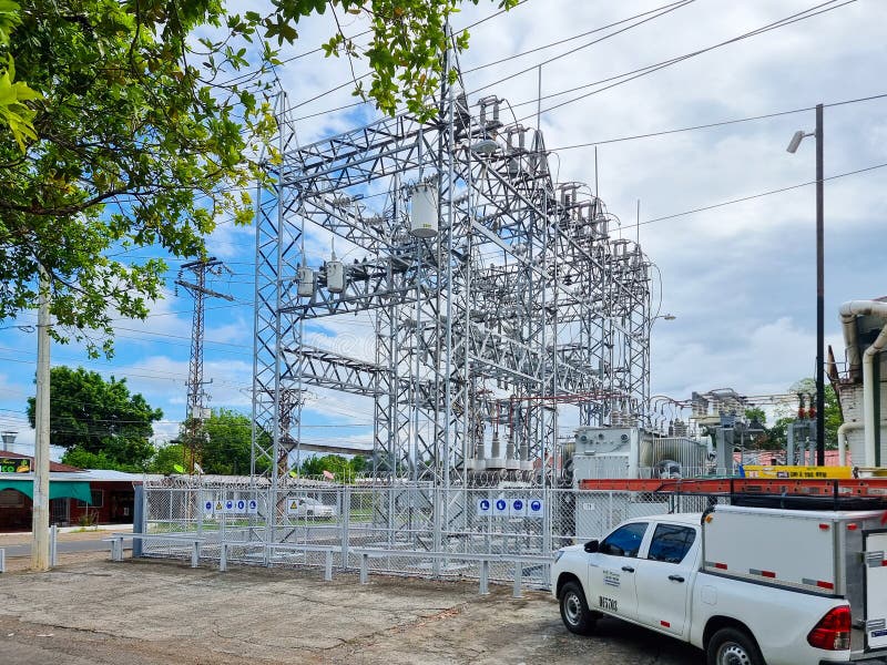 Panama, David, Panoramic View of a Hydroelectric Power Plant Editorial ...