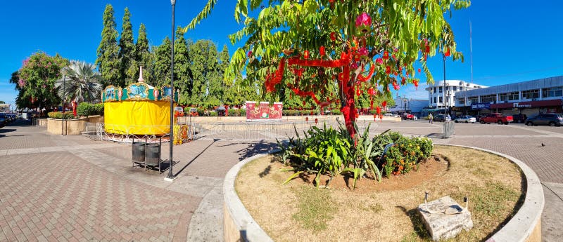 Panama, David, Panoramic View of the Square and Cervantes Park ...