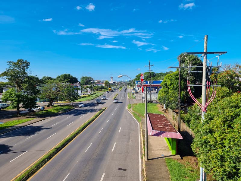 Panama, David, View from Above of the Pan American Highway Editorial ...