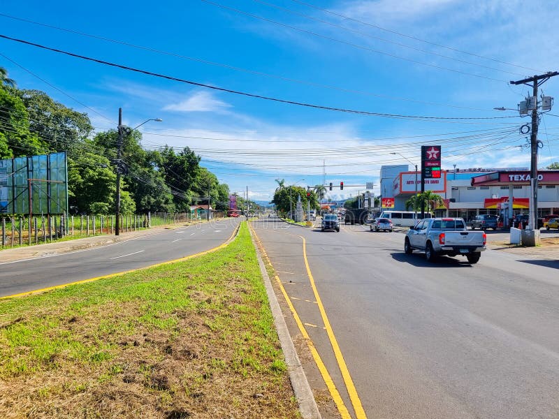 Panama, David, View of Obaldia Avenue in the Morning Editorial Stock ...