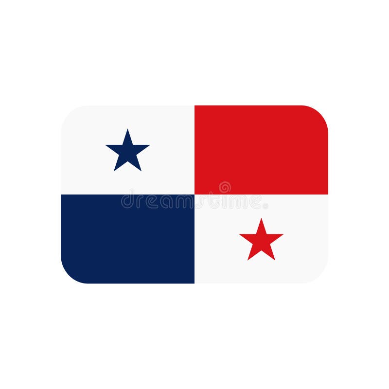 Panama flag icon vector stock vector. Illustration of banner - 311013396