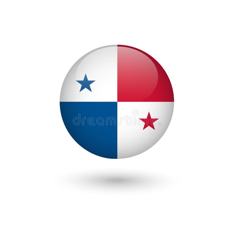 Panama Round Flag Seamless Pattern. Panamanian Background. Vector ...