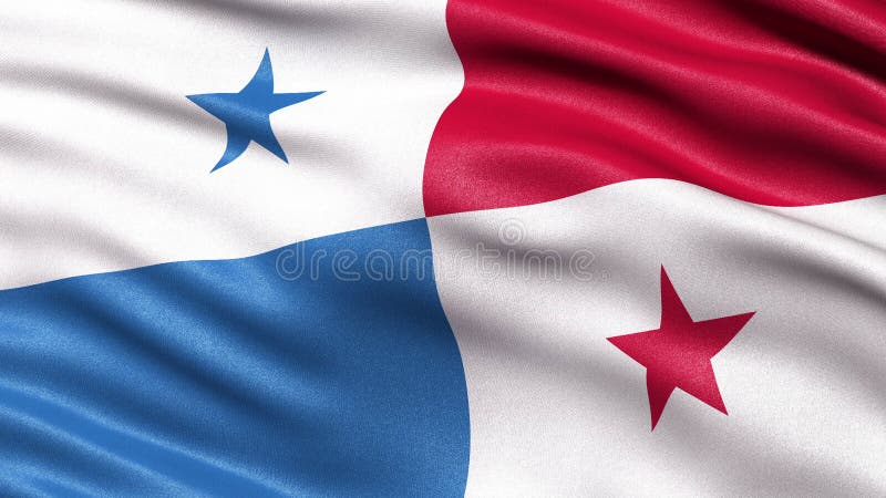 Panama Flag Seamless Loop. 3D Animation. Stock Footage - Video of ...