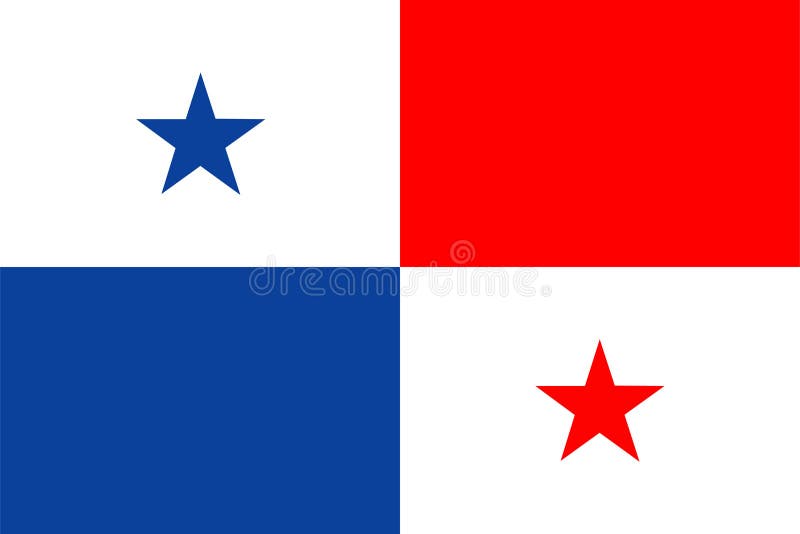 Panama flag icon stock vector. Illustration of national - 121397051