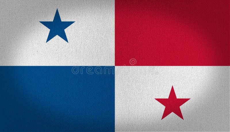 Panama-Flagge stock abbildung. Illustration von blau - 91627881