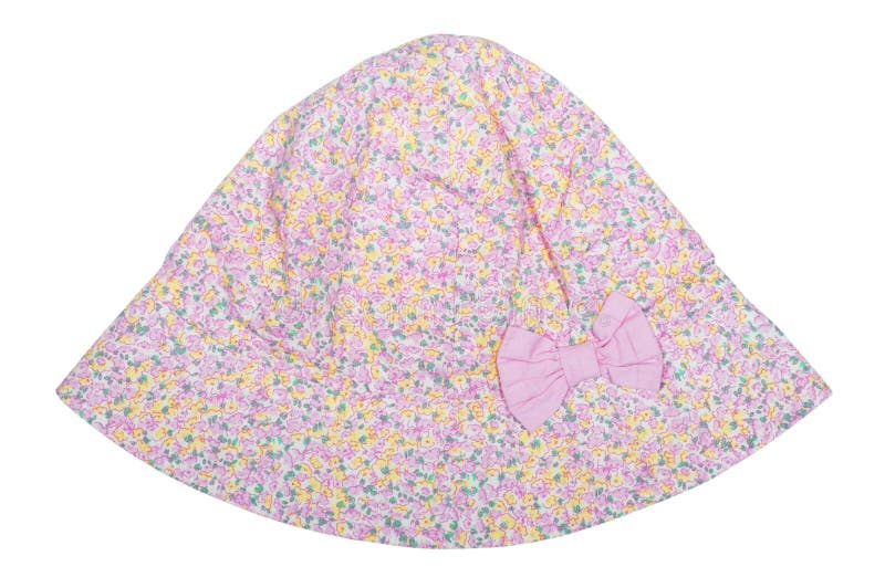 Panama for Girls with Floral Pattern Stock Image - Image of fashion ...