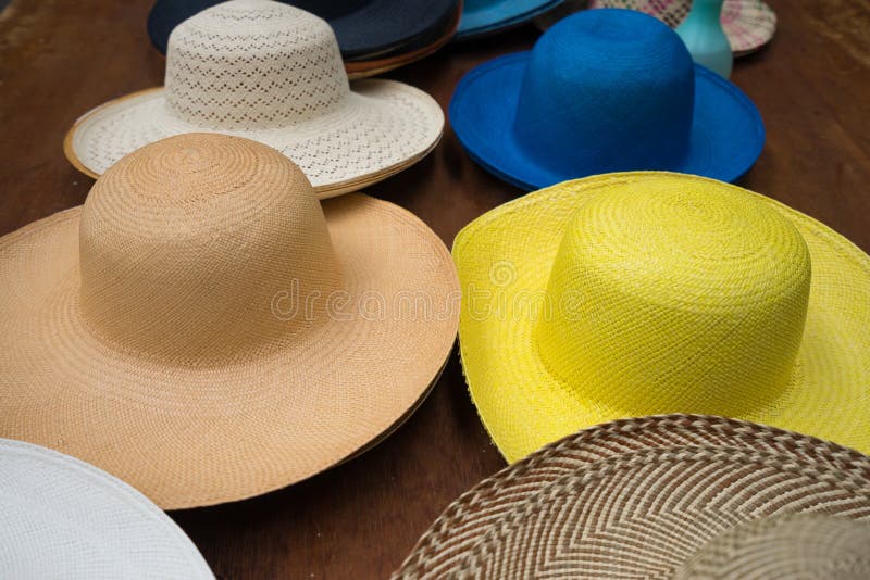 Panama hats in Ecuador stock image. Image of hats, panama - 83260295
