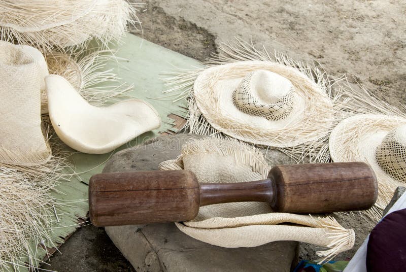 Panama Hats - Tools - How To Make Stock Image - Image of equipment ...