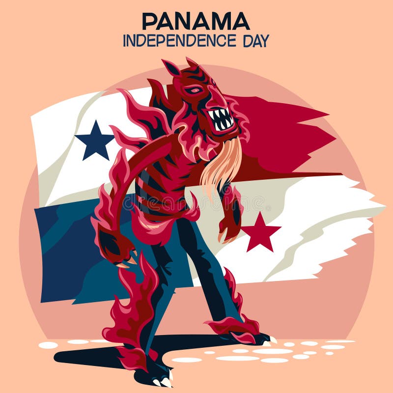 Panama Independence Day Concept Wiyth Colorful Traditional Panama Mask ...