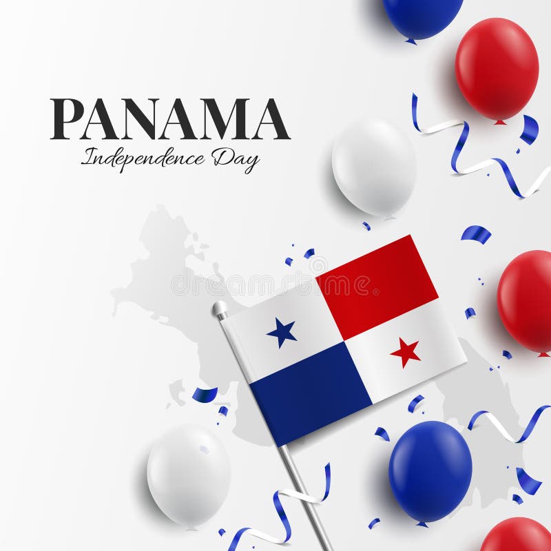 Panama Independence Day stock illustration. Illustration of national ...