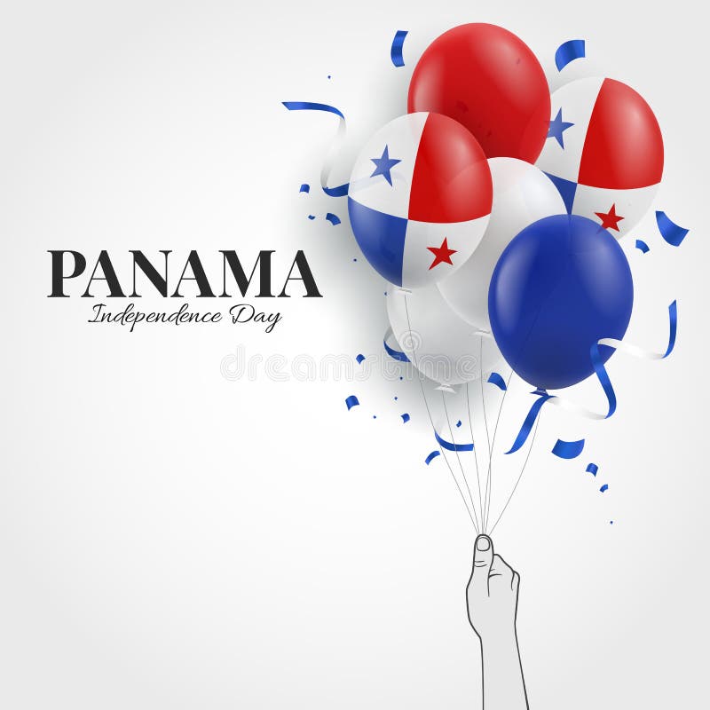 Panama Independence Day stock illustration. Illustration of patriotic ...