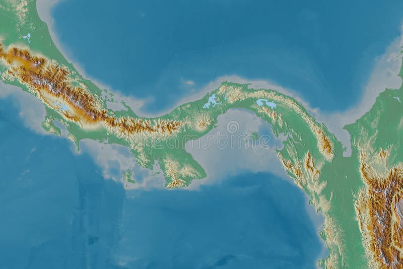 Panama Neighbourhood. Relief Stock Illustration - Illustration of ...