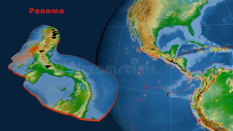 Panama Plate Described and Presented - Physical Stock Illustration ...