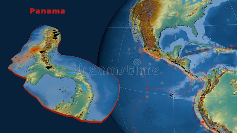 Panama Plate Described and Presented - Relief Stock Illustration ...