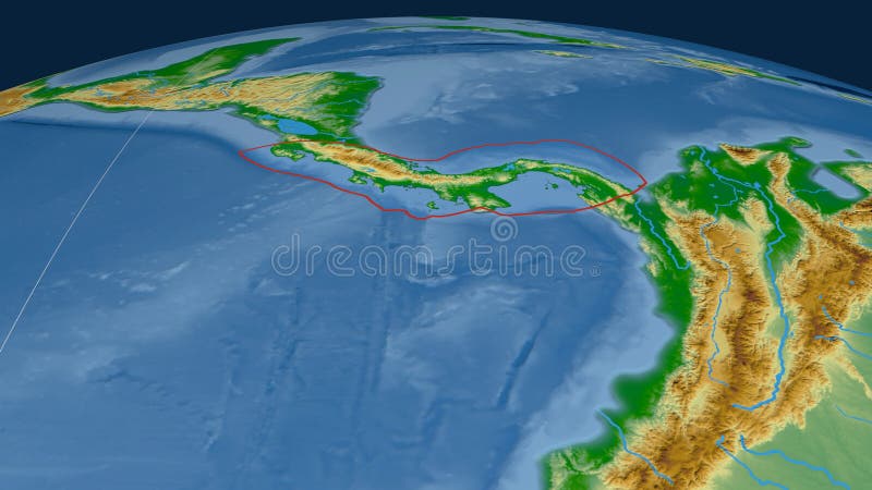 Panama Plate Outlined - Physical Stock Illustration - Illustration of ...