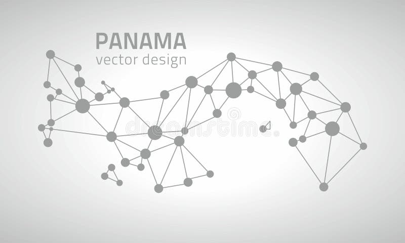 Panama Vector Outline Grey Map Stock Vector - Illustration of panama ...
