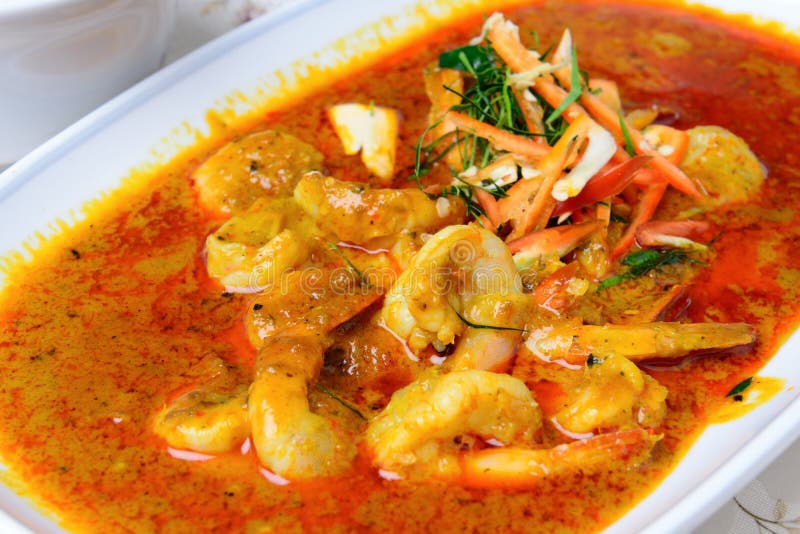 Panang Curry with shrimp stock image. Image of meal, curry - 47652471
